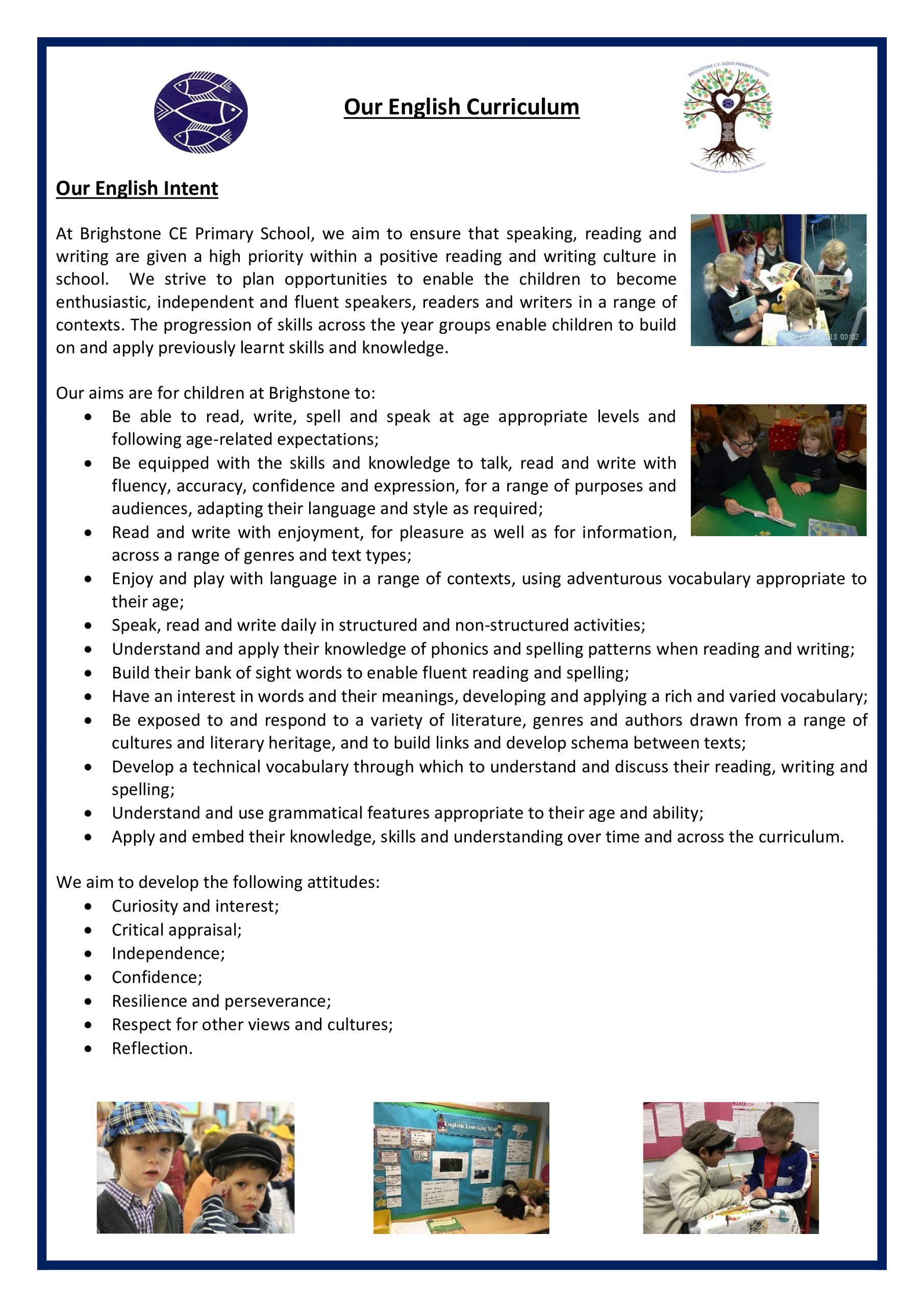 Curriculum Overview | Brighstone CE Primary School